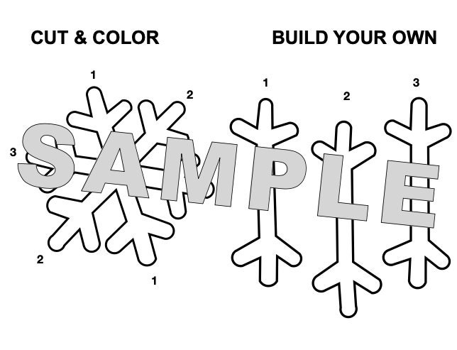 Let It Snow Craft Bundle - Crafts for Kids - Etsy