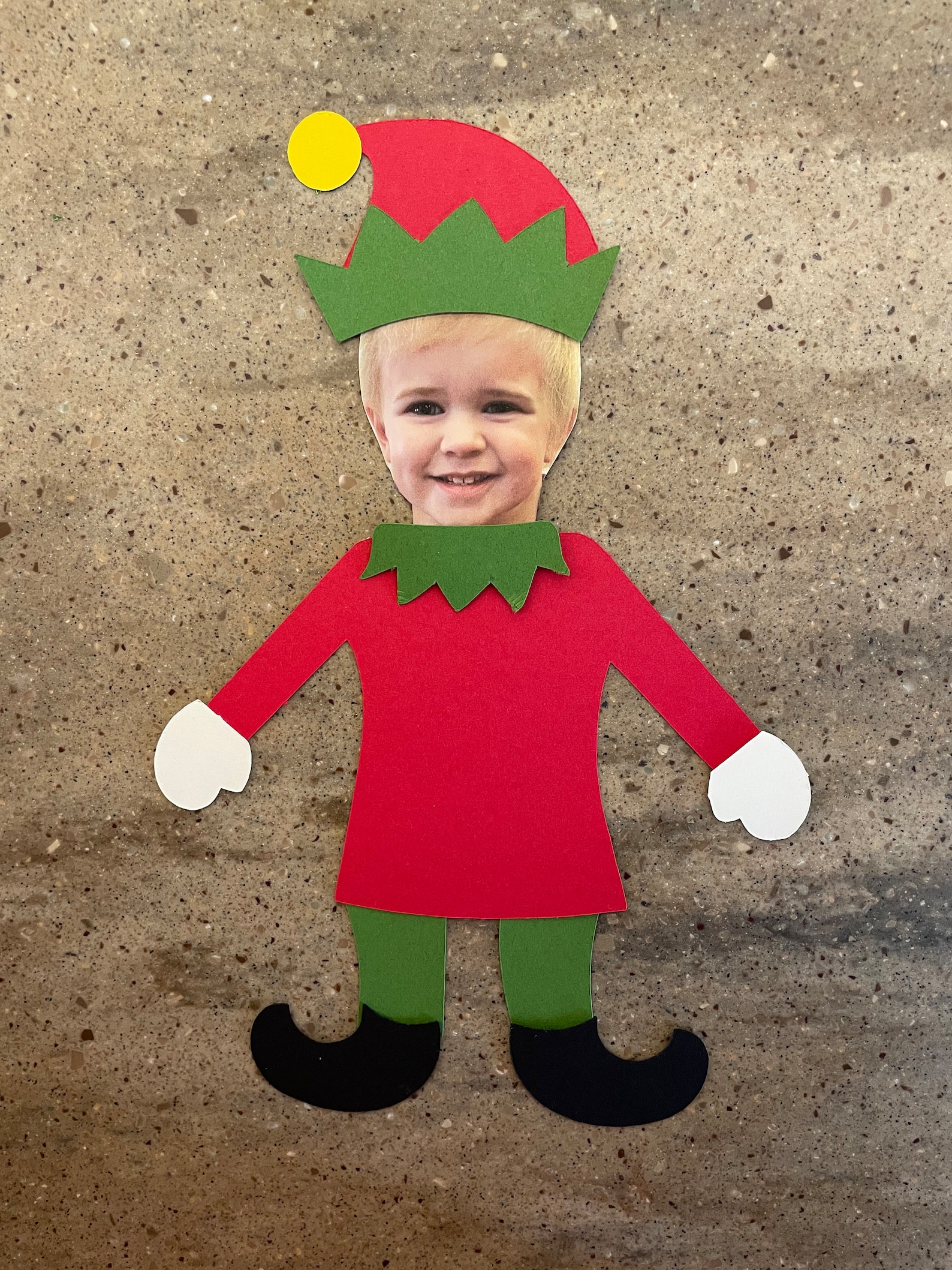 Elf Yourself Craft Kitcardstock Paper Craft for Kids - Etsy