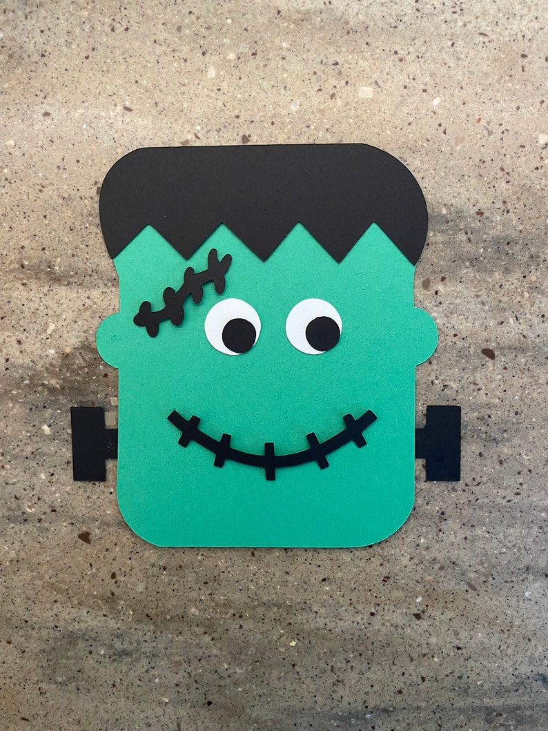 Frankenstein Craft Kit--cardstock Paper Craft for Kids - Fall Crafts ...