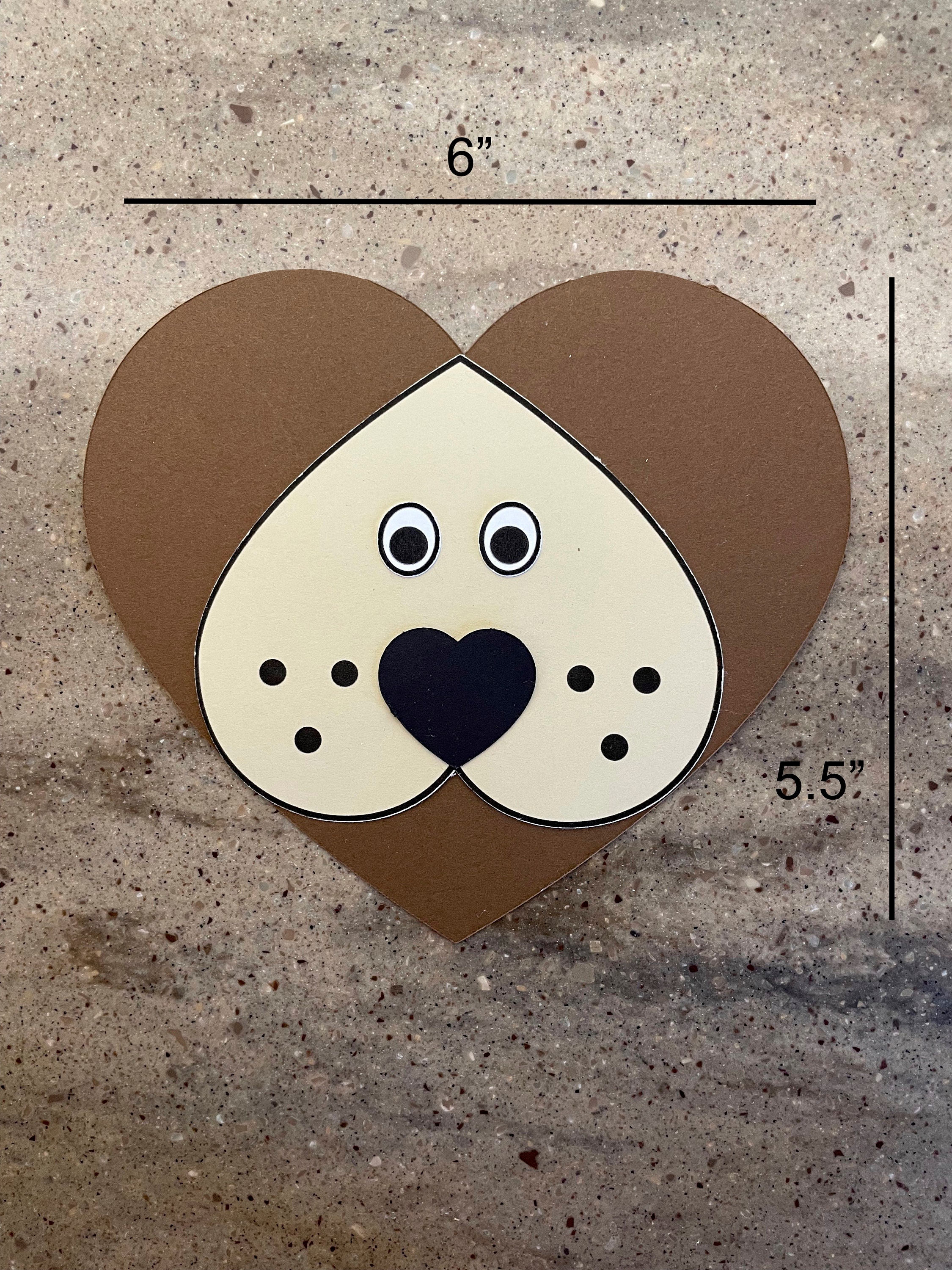 Valentine's Day Lion Heart Craft Kit--cardstock Paper Craft for Kids - Etsy