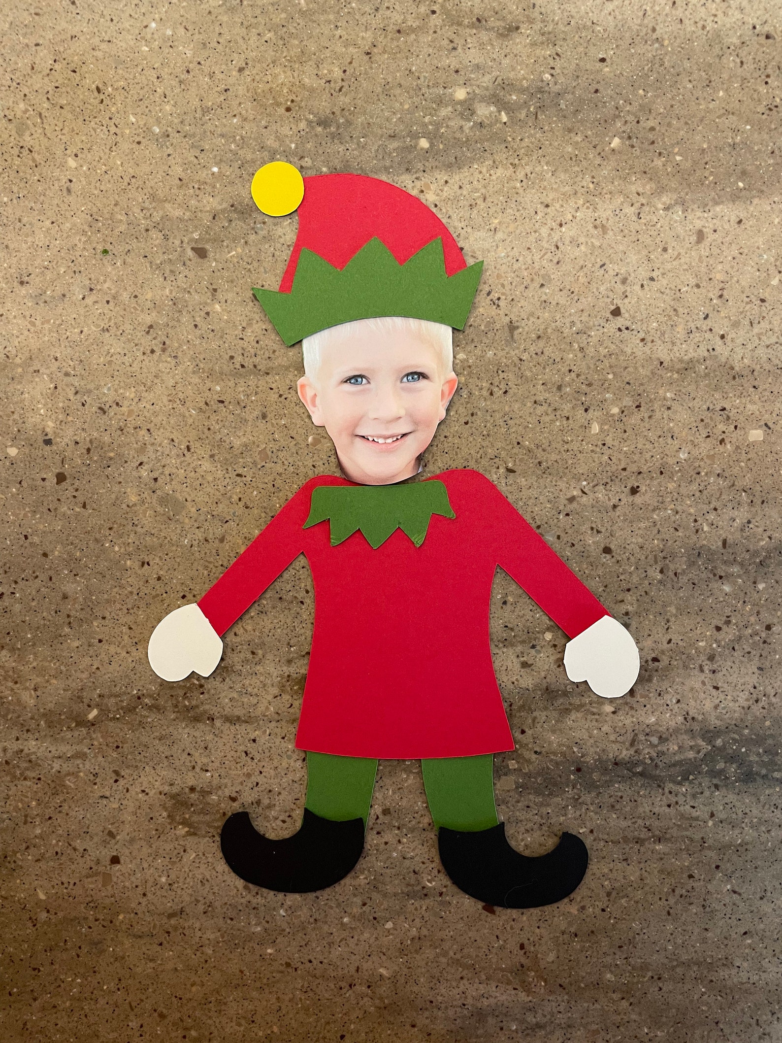 Elf Yourself Craft Kitcardstock Paper Craft for Kids - Etsy