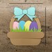 Easter Basket With Eggs Craft Kitcardstock Paper Craft for Kids - Etsy