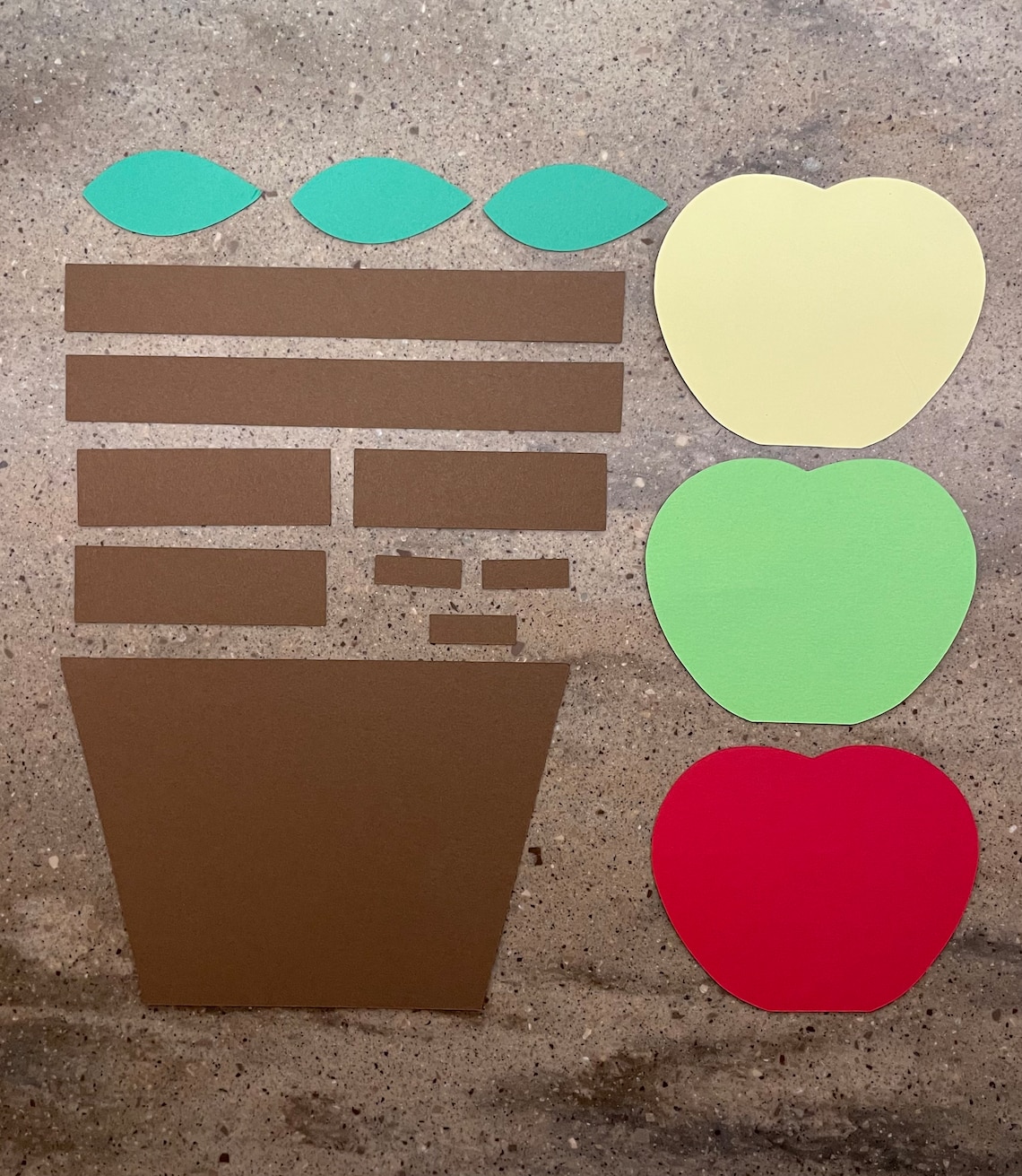 Basket of Apples Craft Kit--cardstock Paper Craft for Kids - Fall ...