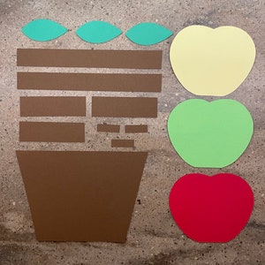 Basket of Apples Craft Kit--cardstock Paper Craft for Kids - Fall ...