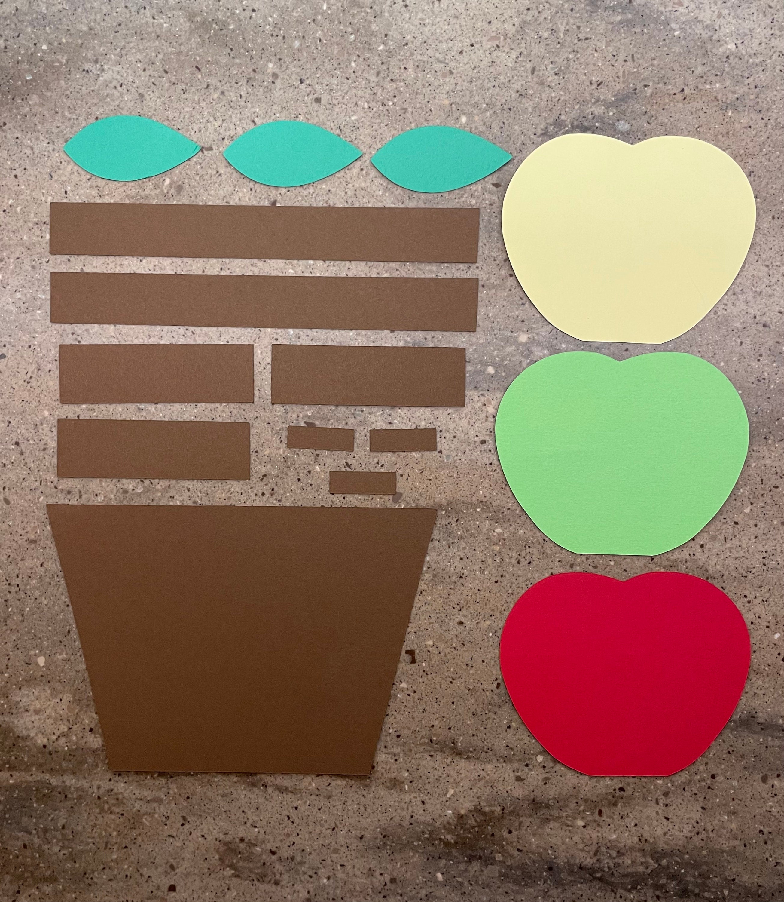 Basket of Apples Craft Kit--cardstock Paper Craft for Kids - Fall ...