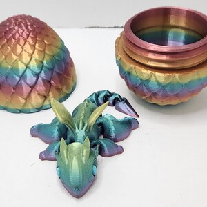 3D Printed Wings of Fire Rainwing Baby and Egg - Etsy