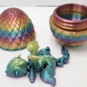3D Printed Wings of Fire Rainwing Baby and Egg - Etsy
