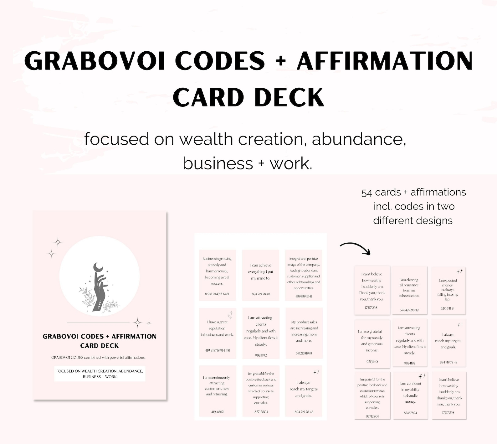 Grabovoi Codes Affirmation Card Decks - Amp up Your Manifestation With ...