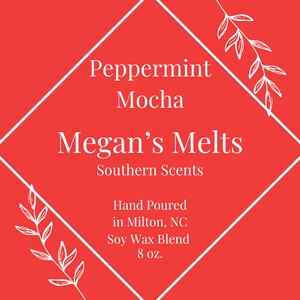 Peppermint Mocha Candle, 8 Oz - Etsy
