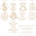 FRENCH LOUIS Monograms,vintage Monogram,monogram Svg,intertwined ...