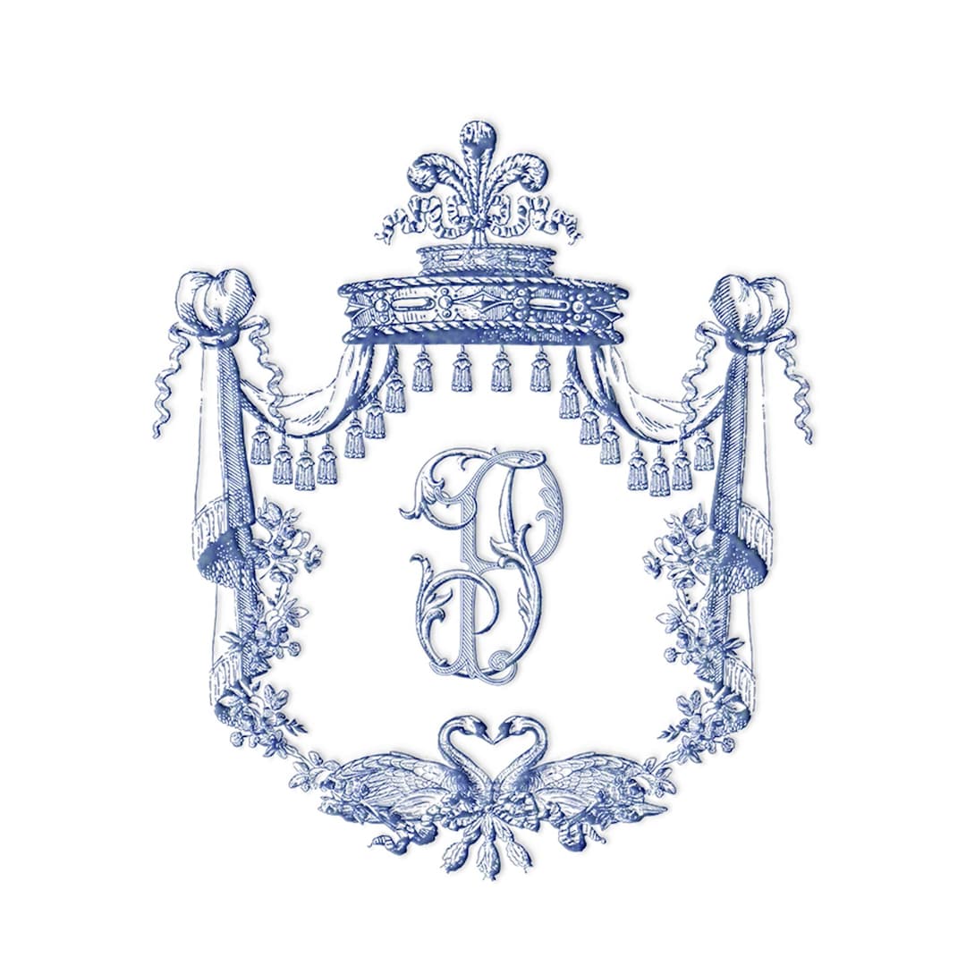 Vintage Swan Wedding Crest, Customized Monogram (digital Download) - Etsy