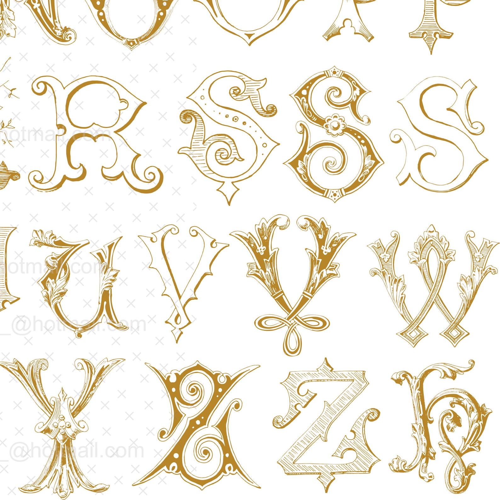 One Letter Monogram, Initials, Single Letter Monogram, Family Crest ...