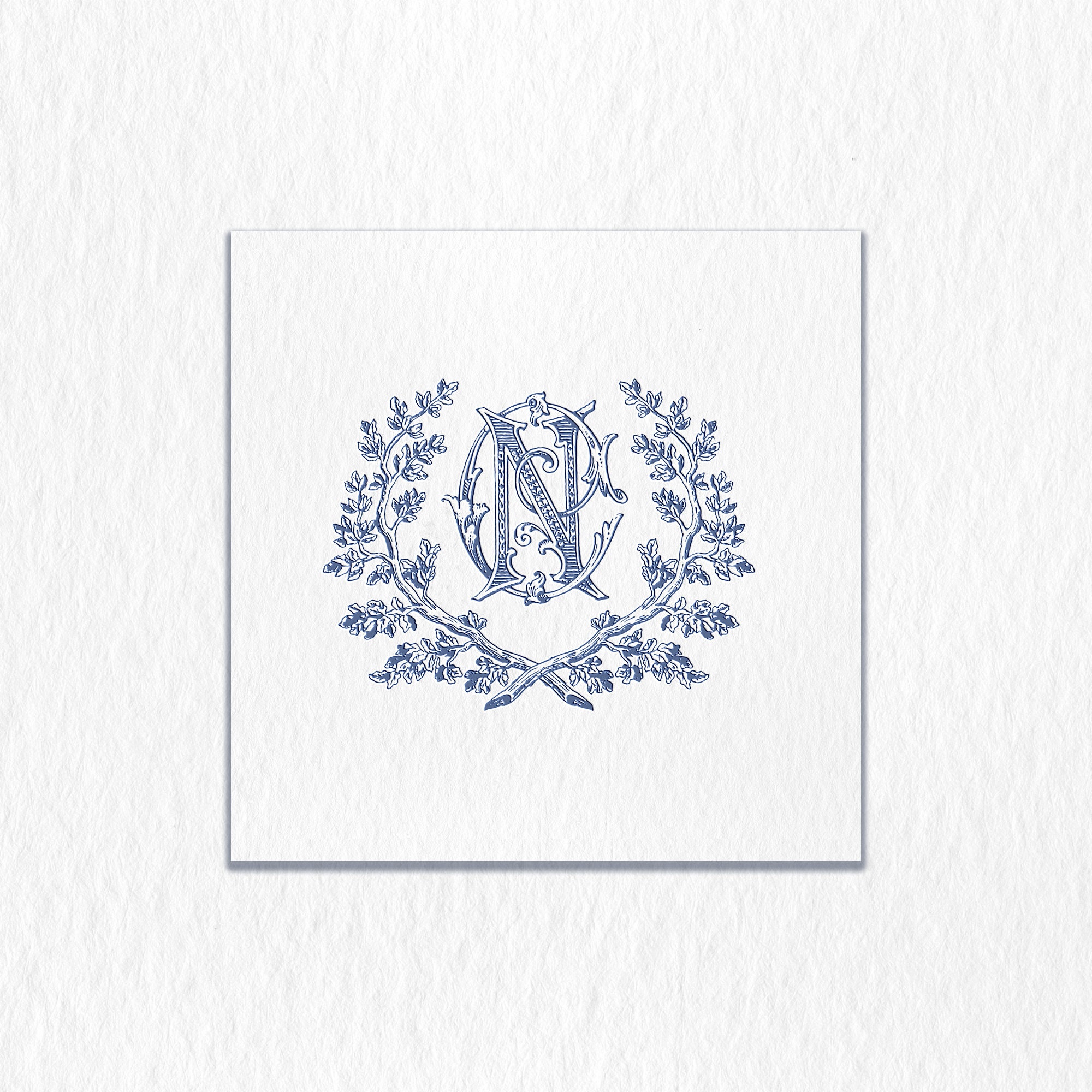 Oak Wreath Design,c-n Monogram,laurel Wreath Design,monogram Logo,two ...