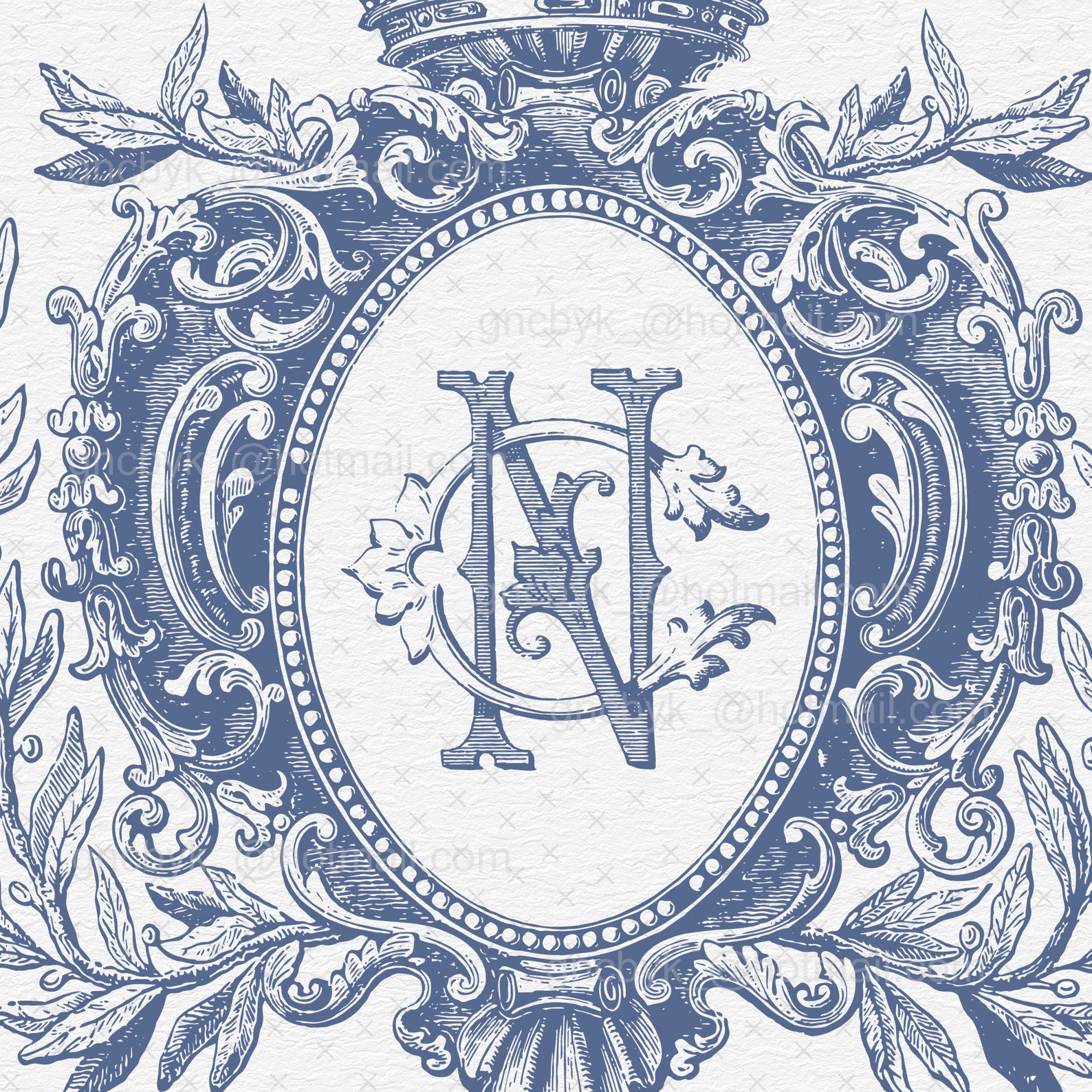 Monogram Logotwo Letter Monogramvintage French Monogram - Etsy