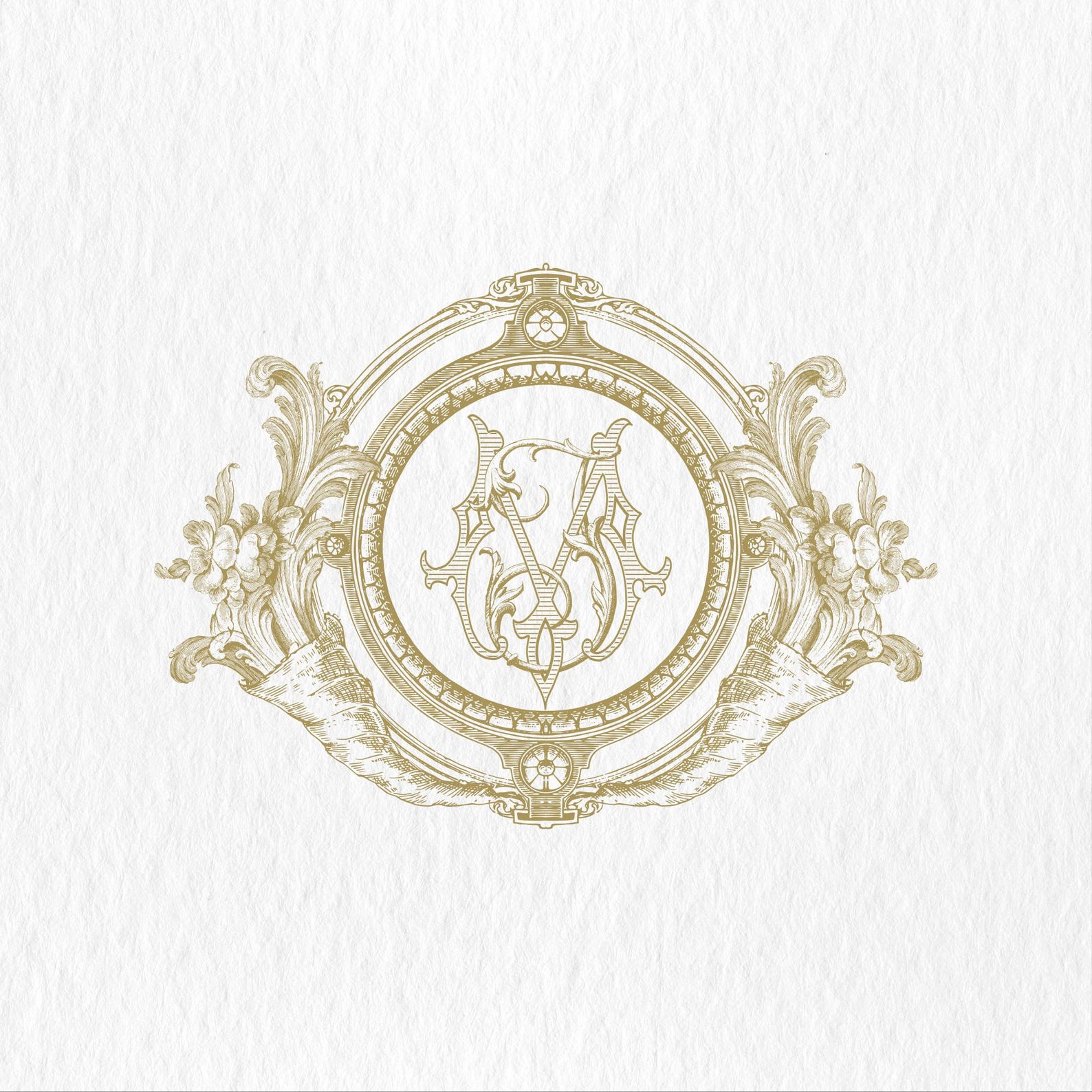 MJ Monogram,wedding Logo-wedding Crest-custom Crest-interlock-vintage ...