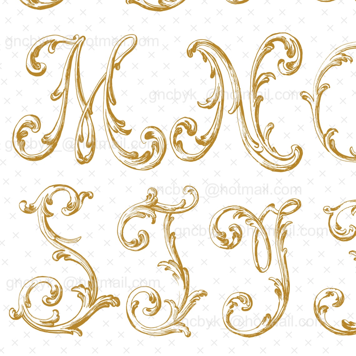 One Letter Monogram, Initials, Single Letter Monogram, Family Crest ...