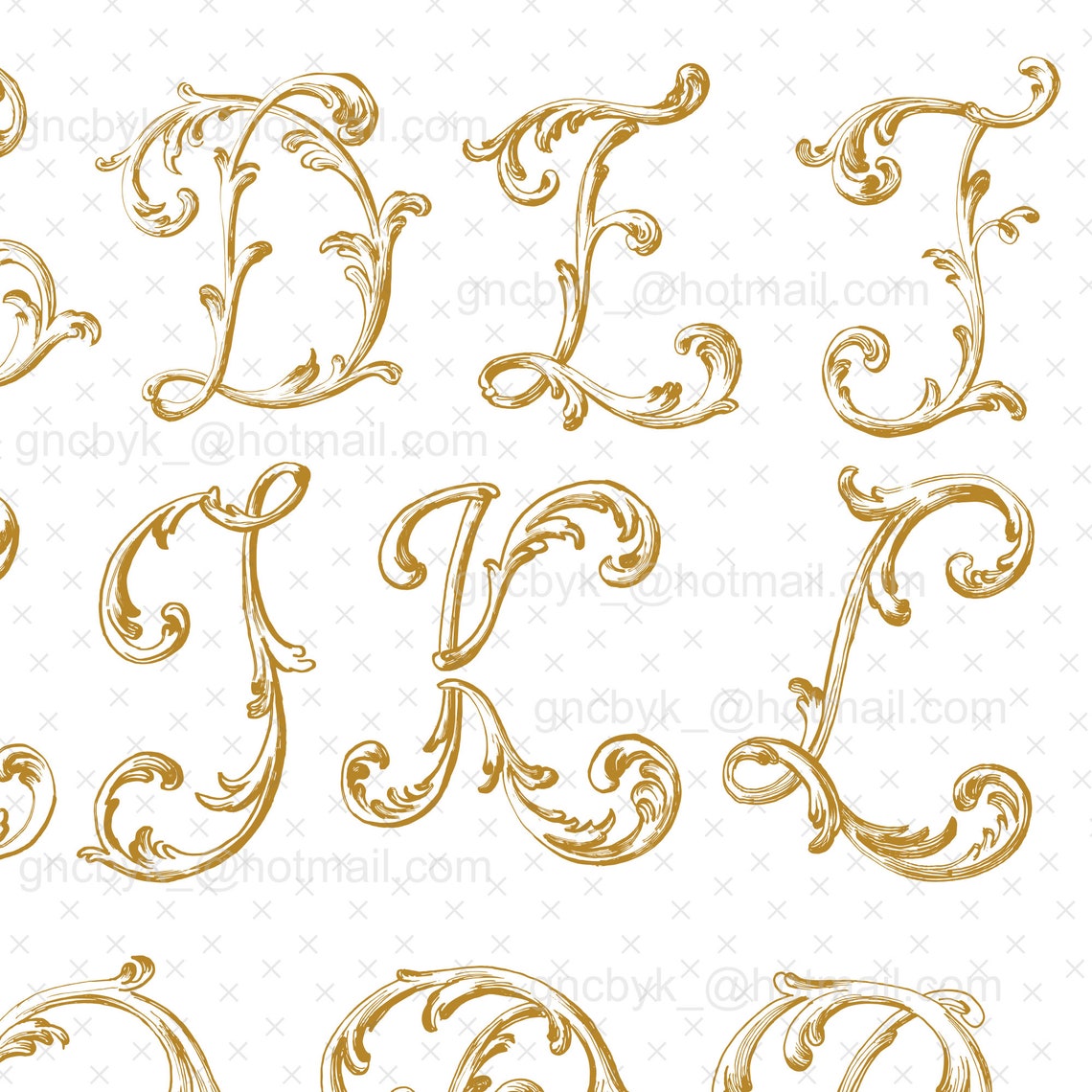 One Letter Monogram, Initials, Single Letter Monogram, Family Crest ...