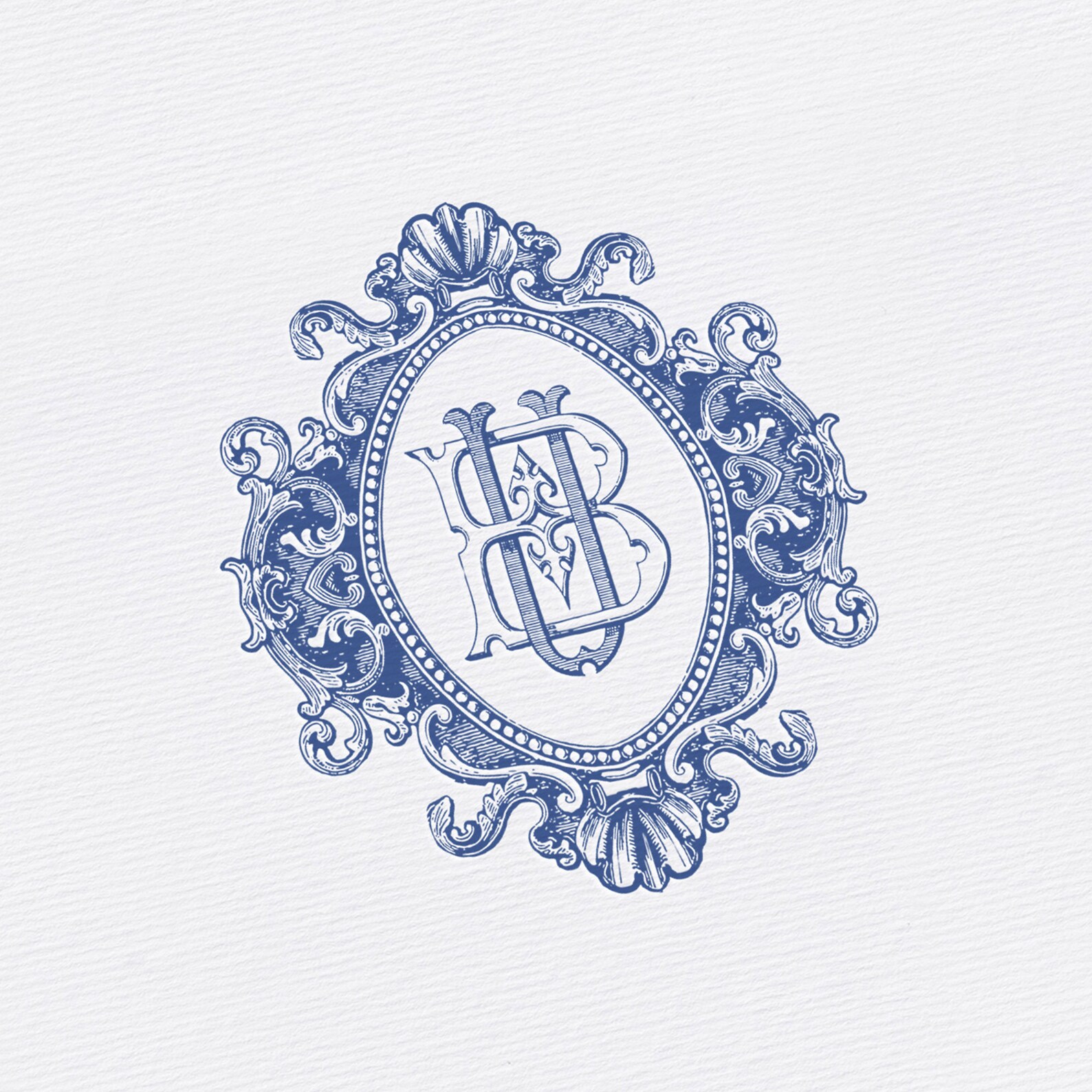 Monogram Logo,two Letter Monogram,vintage French Monogram Wedding,dusty ...
