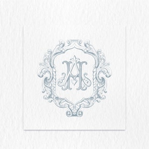 Wedding Crest,editable Monogram,monogram Svg,png,vintage Wedding ...