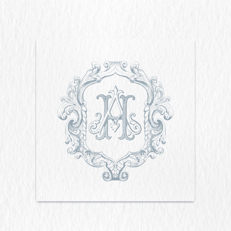 Wedding Crest,editable Monogram,monogram Svg,png,vintage Wedding ...