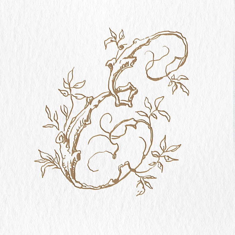 Dry Twig Font,3 svg,wedding Crest, Monogram Letters,,vintage Wedding ...
