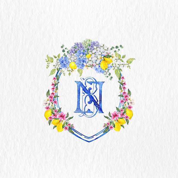 Watercolor Monogram - Etsy