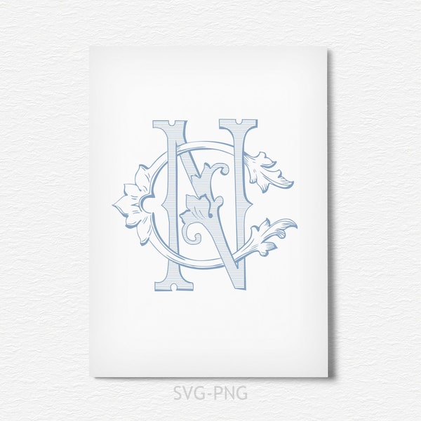 Monogram Letter N - Etsy