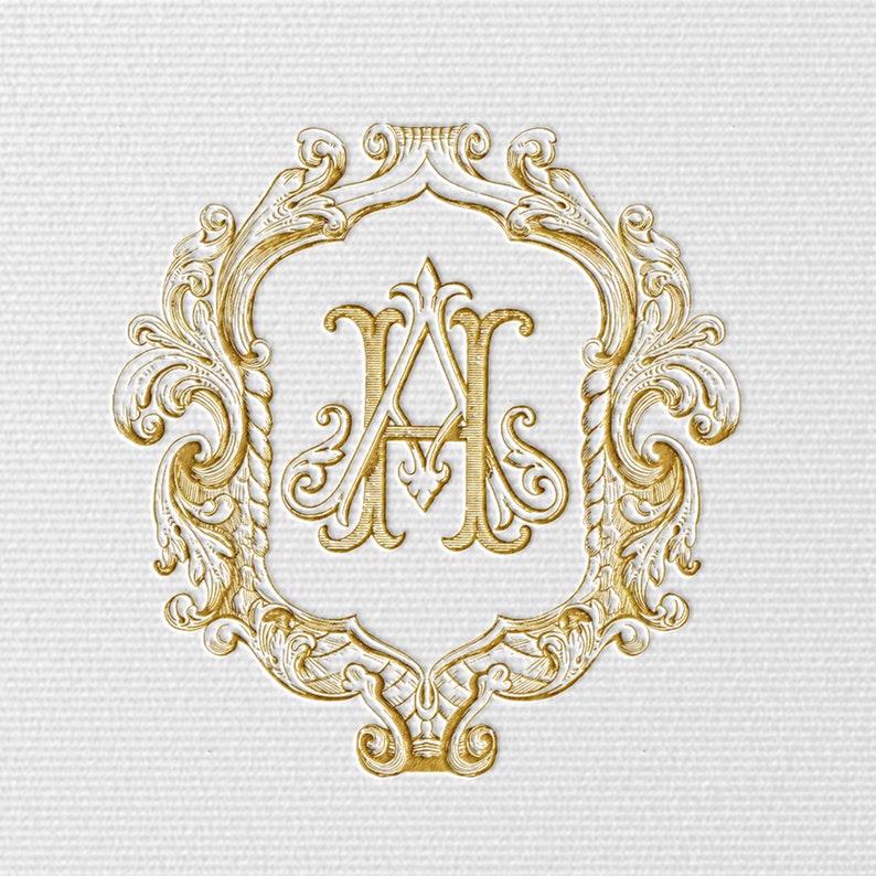 Wedding Crest,editable Monogram,monogram Svg,png,vintage Wedding ...