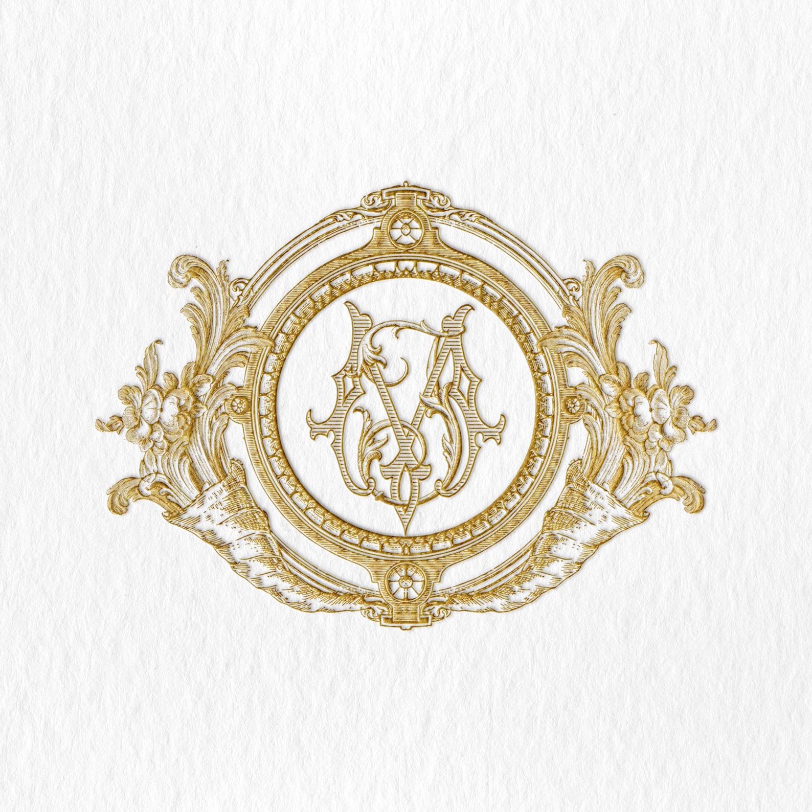 MJ Monogram,wedding Logo-wedding Crest-custom Crest-interlock-vintage ...