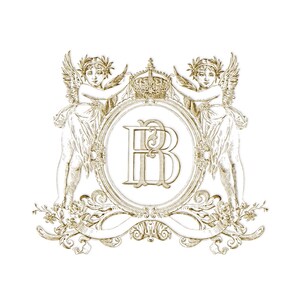 Vintage Angel Monogram Logo: Two-letter Wedding Crest (PDF-PNG) - Etsy