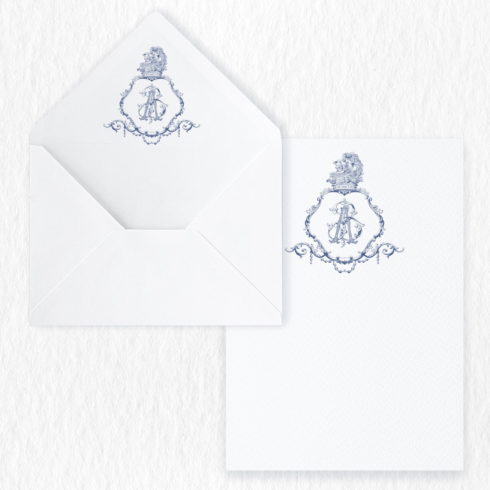 Vintage Lion Heraldry Monogram Wedding Crest (PDF, PNG) - Etsy