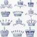 Vintage Monogram Crown,crowns Sheet,1920 From,svg,pdf,eps,vintage ...