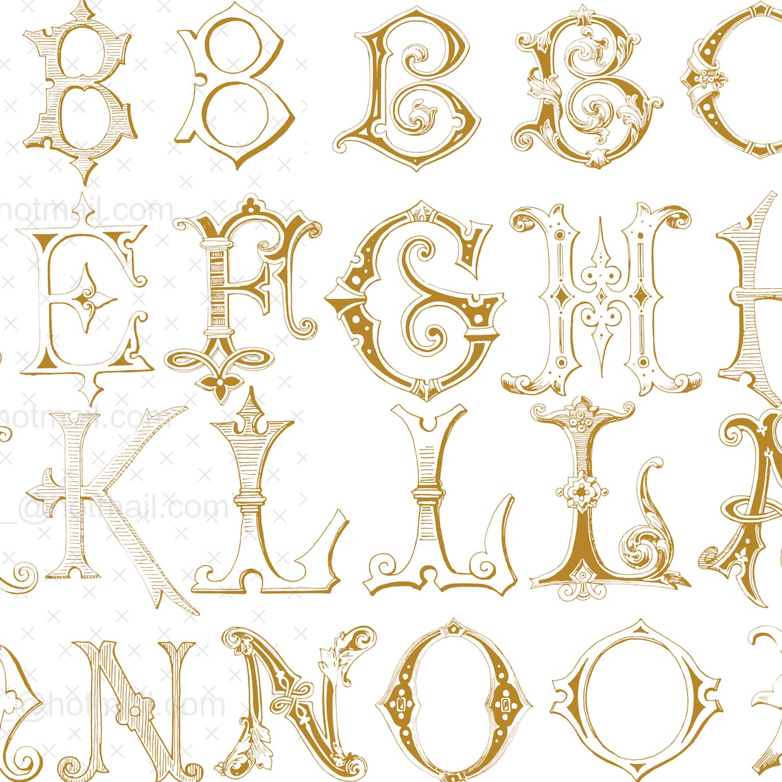 One Letter Monogram, Initials, Single Letter Monogram, Family Crest ...