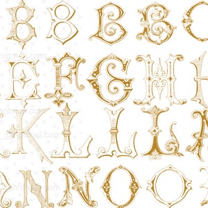Vintage French Monogram: Single Letter SVG (digital Download) - Etsy
