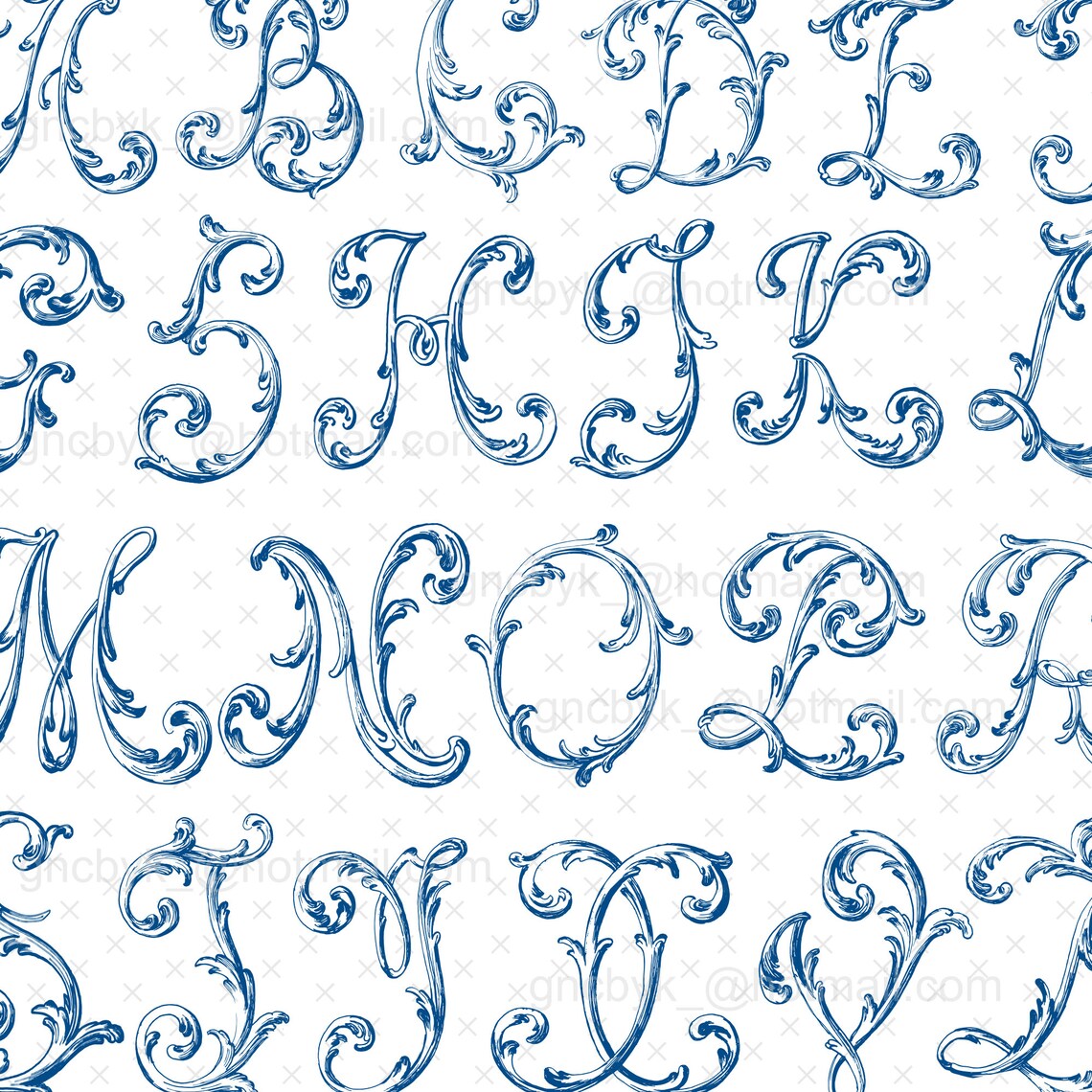 One Letter Monogram, Initials, Single Letter Monogram, Family Crest ...