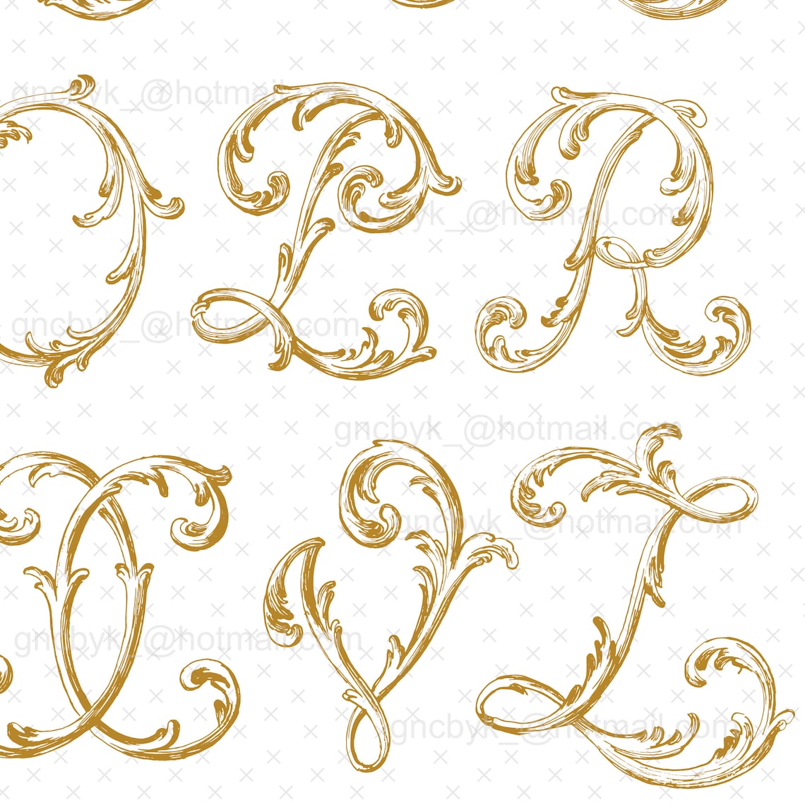 One Letter Monogram, Initials, Single Letter Monogram, Family Crest ...