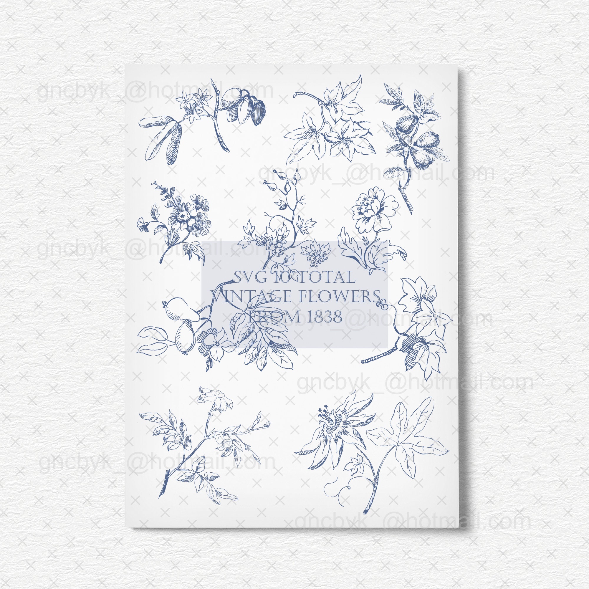 Antique Vintage Floralvictorian Flowers Vector Clip Art - Etsy