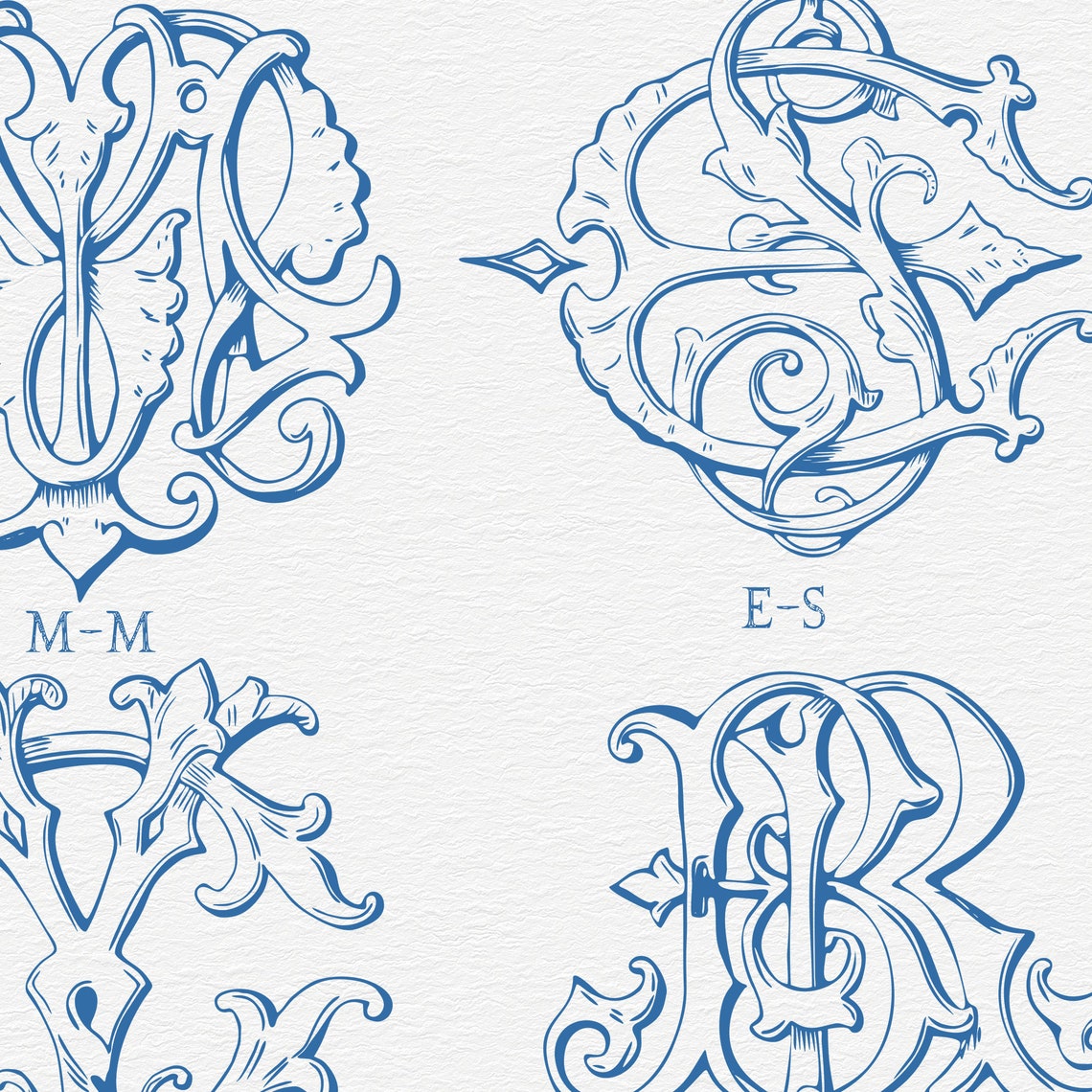 Wedding Crest,monogram Letters,monogram Svg,png,vintage Wedding ...