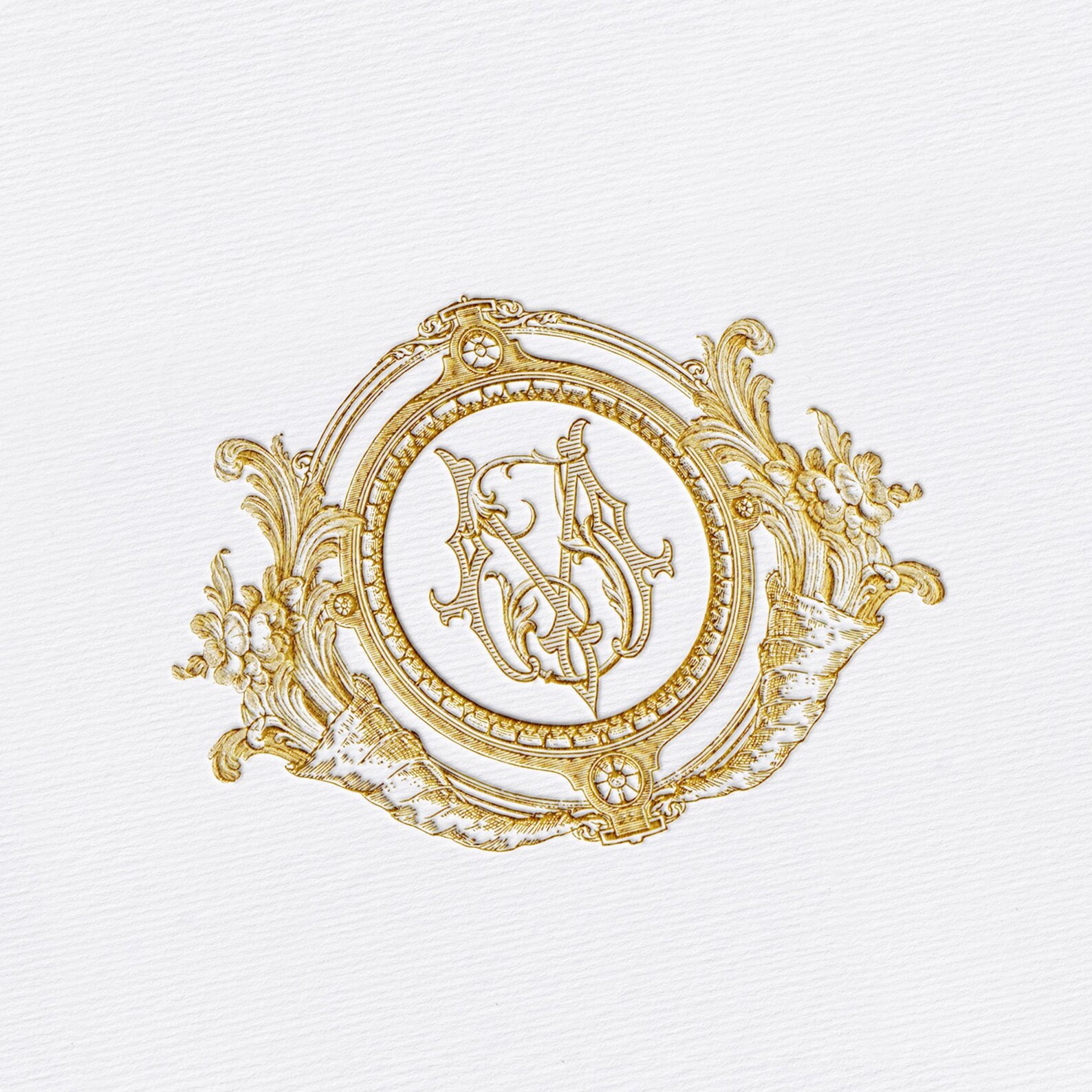 MJ Monogram,wedding Logo-wedding Crest-custom Crest-interlock-vintage ...