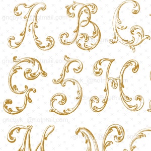 Vintage French Monogram: Single Letter SVG (digital Download) - Etsy