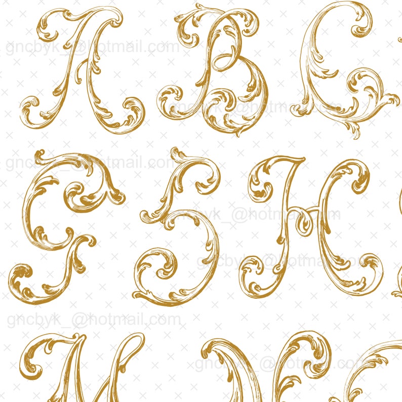 One Letter Monogram, Initials, Single Letter Monogram, Family Crest ...