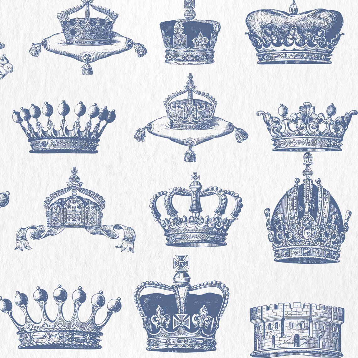 Vintage Monogram Crown,crowns Sheet,1920 From,svg,pdf,eps,vintage ...