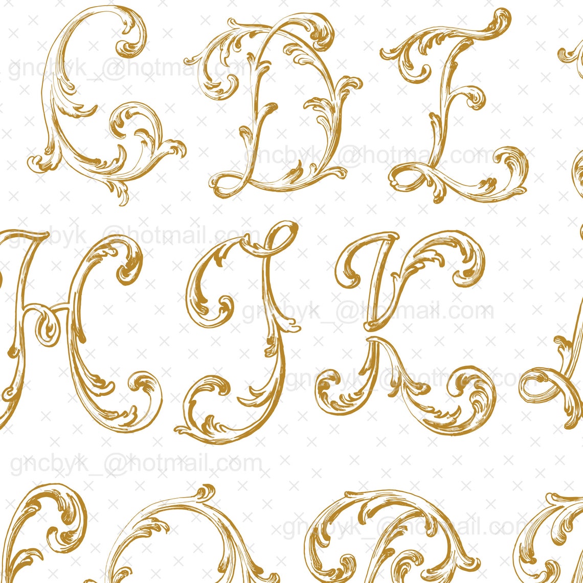 One Letter Monogram, Initials, Single Letter Monogram, Family Crest ...