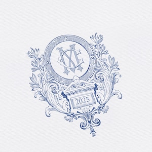 Wedding Crest,editable Monogram,monogram Svg,png,vintage Wedding ...