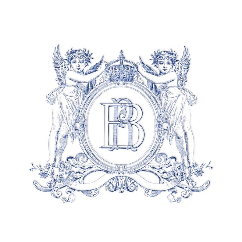 Vintage Angel Monogram Logo: Two-letter Wedding Crest (PDF-PNG) - Etsy