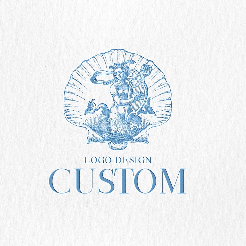 Mermaid Logo Design - Etsy