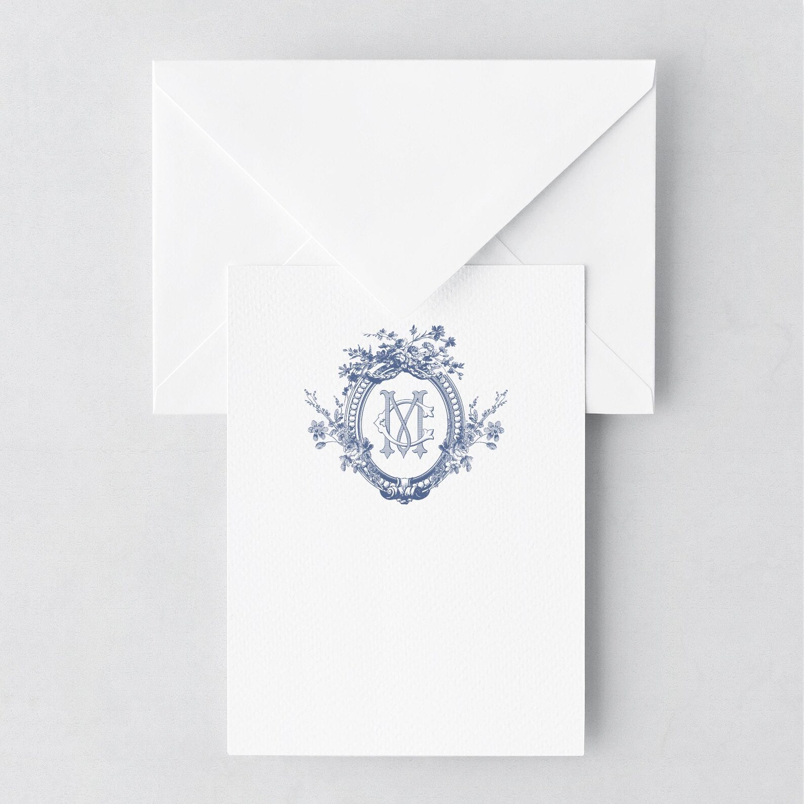 Vintage Floral Monogram Logo: Custom Two-letter Crest (PDF-PNG) - Etsy