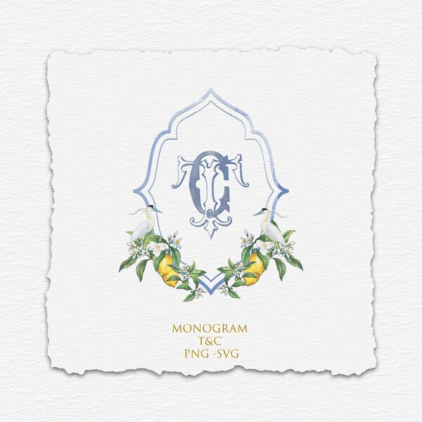 Watercolor Monogram - Etsy