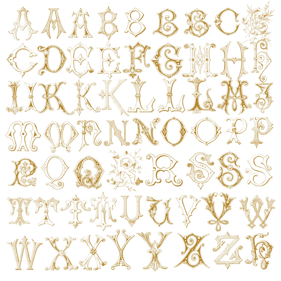 One Letter Monogram, Initials, Single Letter Monogram, Family Crest ...