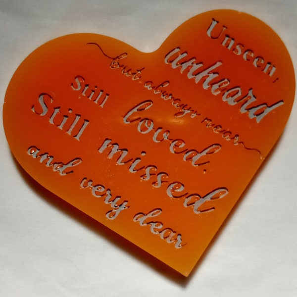 Resin Heart Memorial - Etsy